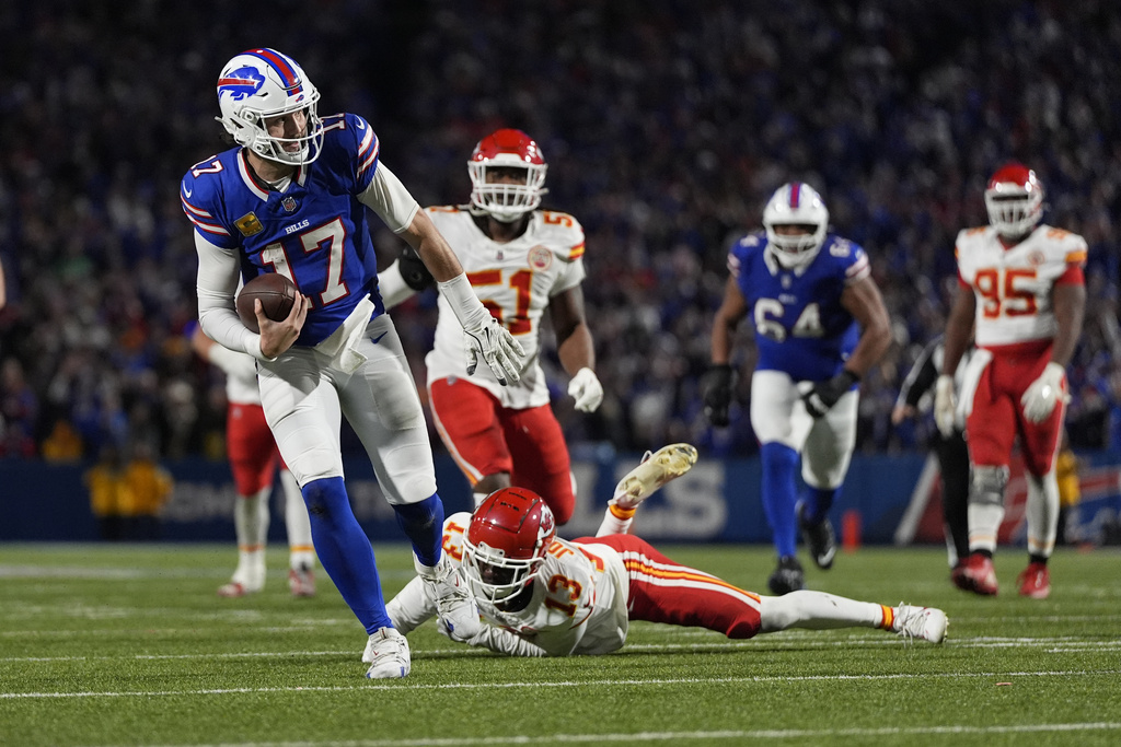 Josh Allen seals Bills’ 30-21 win over Chiefs with TD run, ending bid for perfect season | News ...